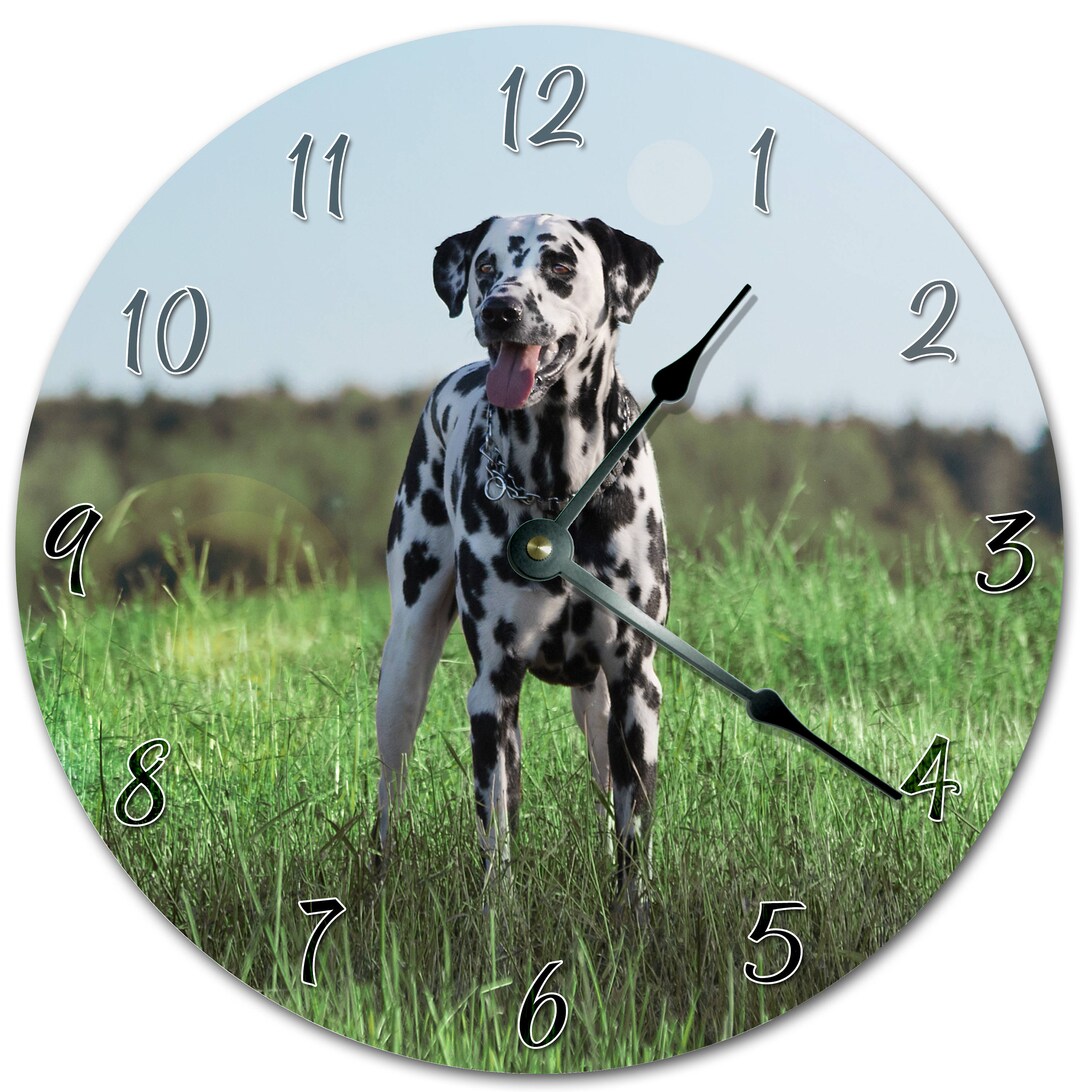 Dalmatian Dog Clock: 10.5" Living Room Decor - Etsy
