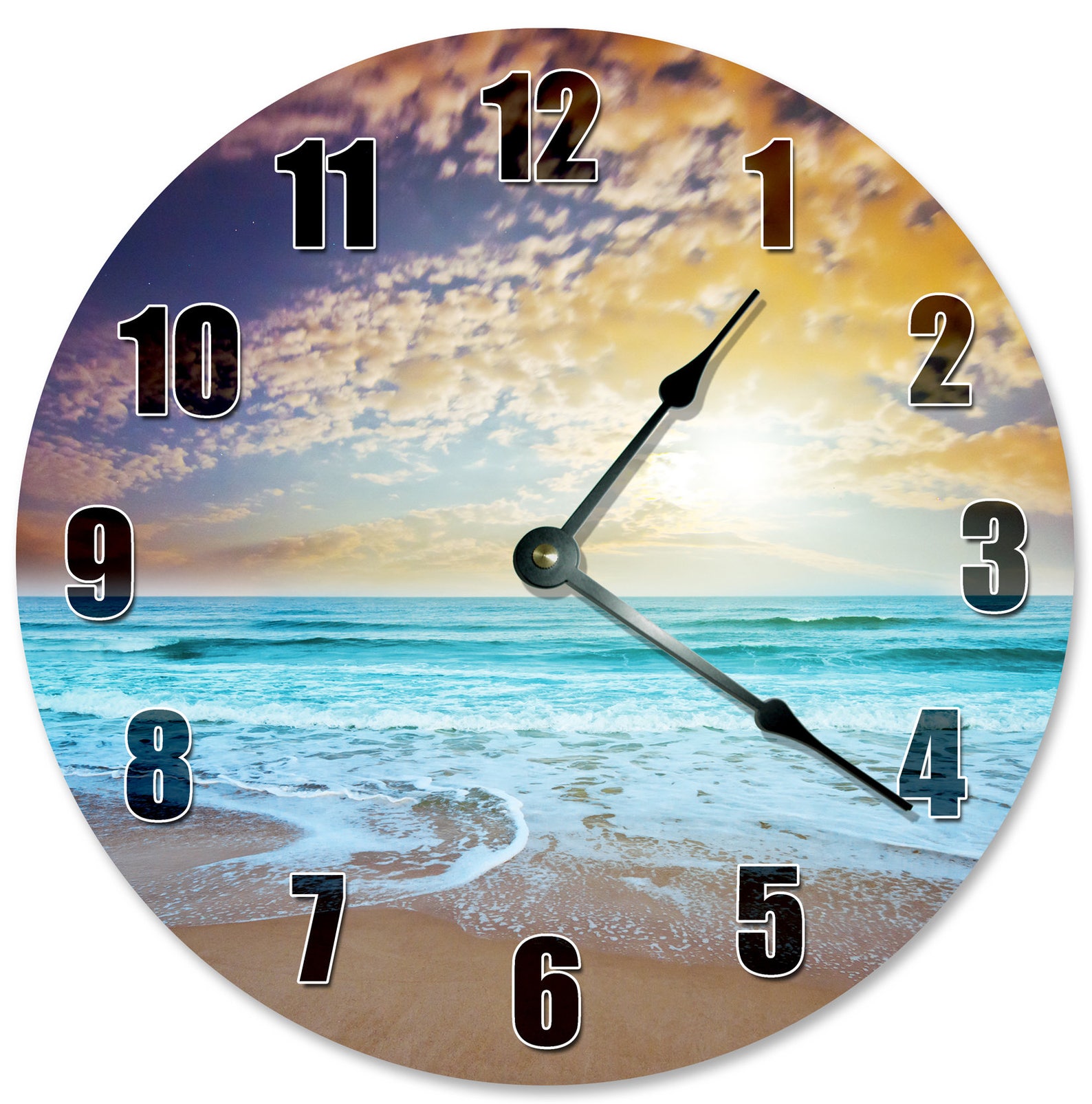 10.5 BLUE OCEAN Water Waves Clock Living Room Clock - Etsy