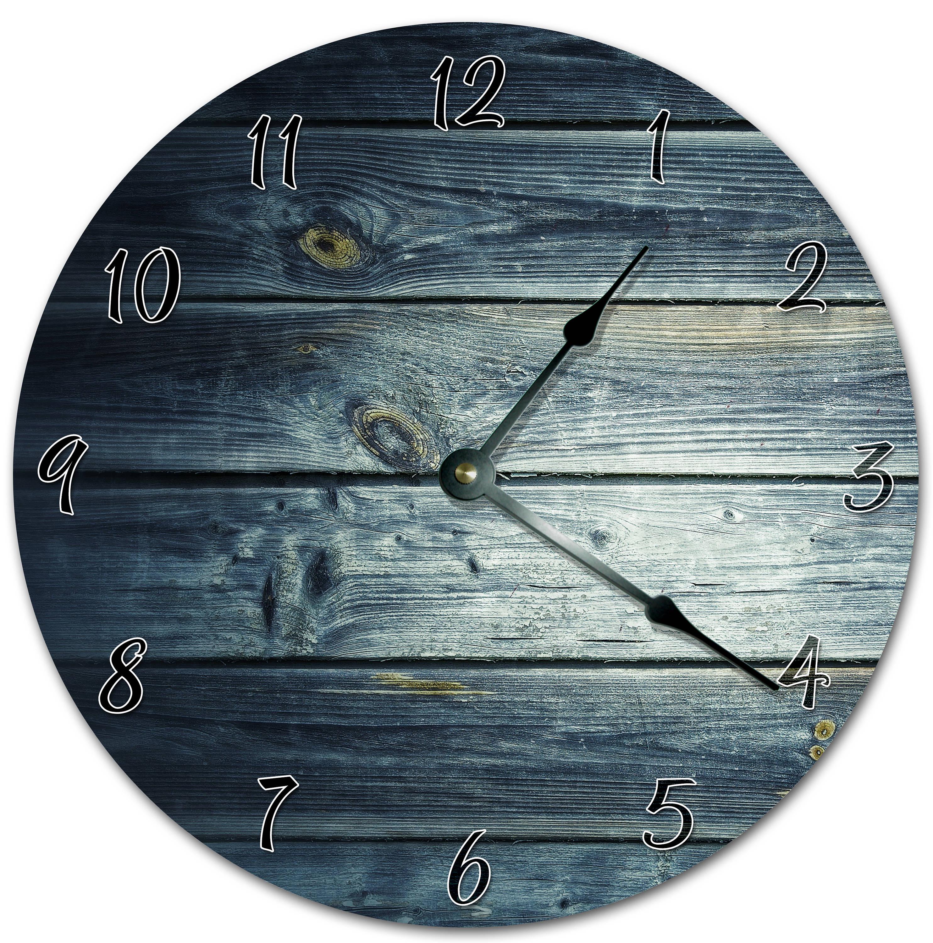 Grungy White MDF Wall Clock, Open Face, Silent (10.5 Inches) - Etsy