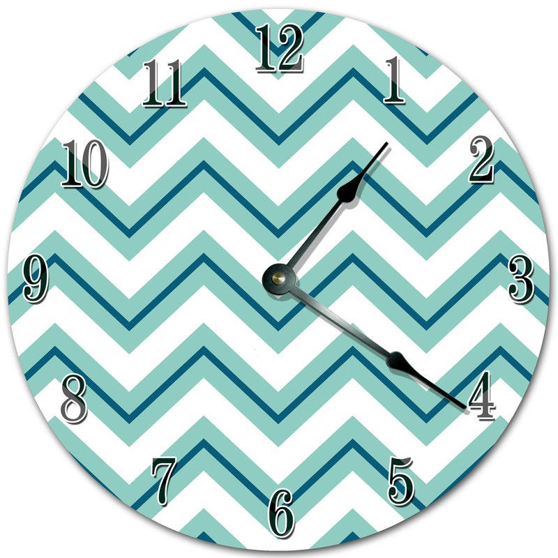 Chevron Wall Clock - Etsy