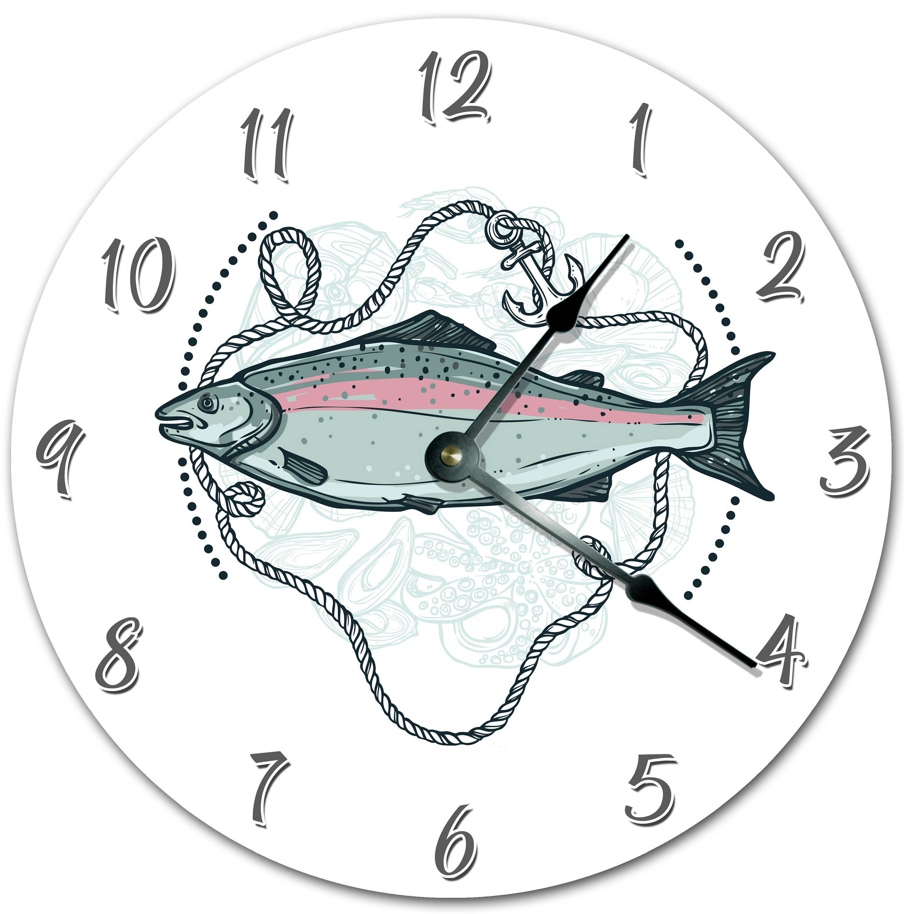 10.5 GIANT FISH Clock Living Room Clock Large | Etsy