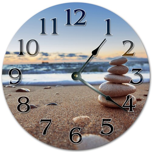 10.5 BEACHVIEW BENCHES Clock Living Room Clock Large - Etsy