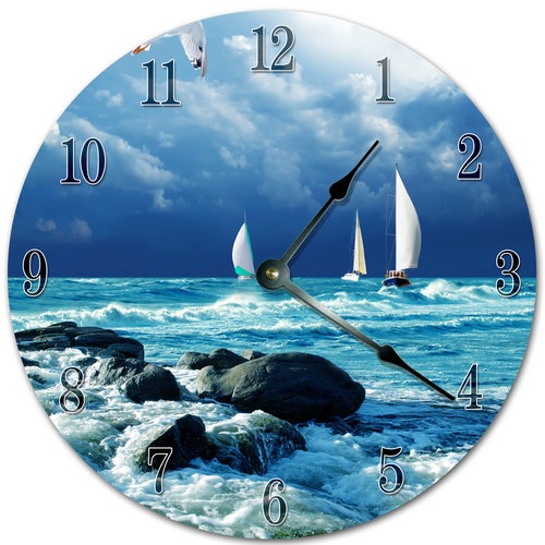 10.5 BEACHVIEW BENCHES Clock Living Room Clock Large - Etsy