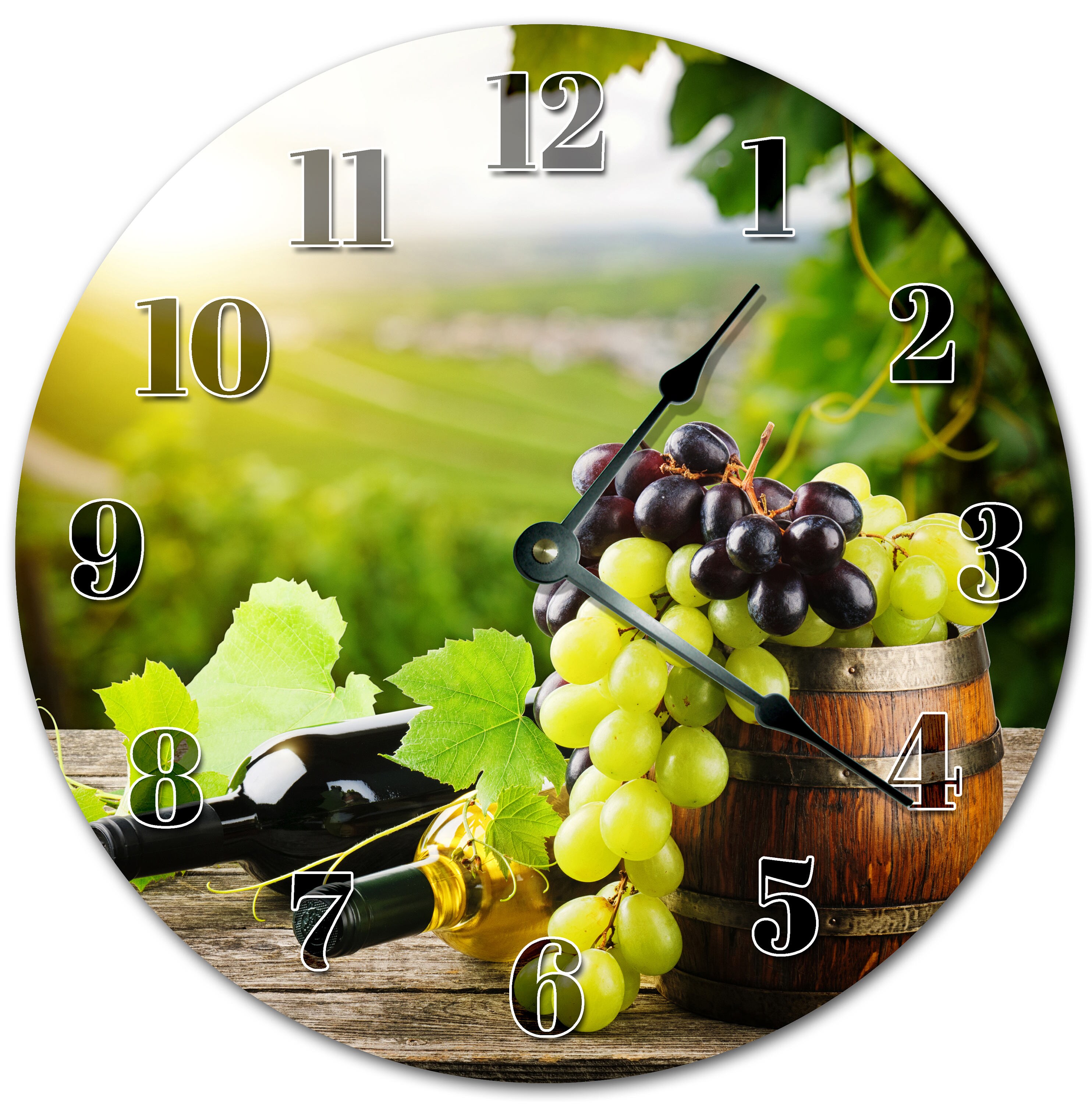 10.5 GRAPES and WINES Clock Living Room Clock Large | Etsy