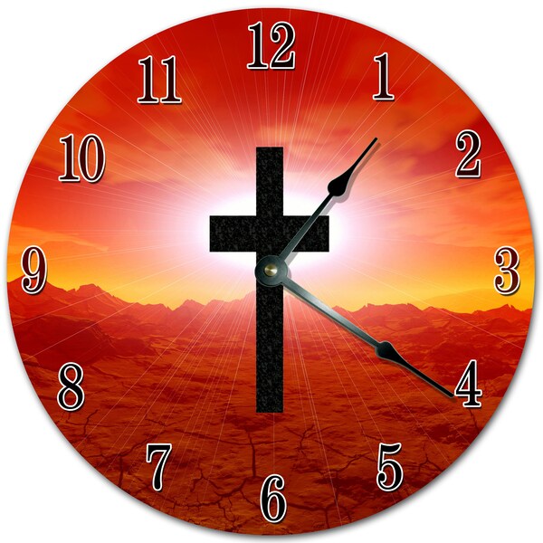 Jesus Crucifix Clock - Etsy