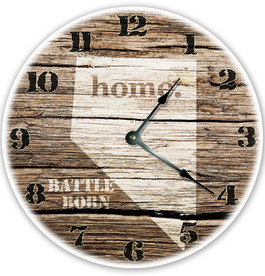 Nevada Wall Clock: Silent 12-inch MDF Decor With Personalization - Etsy