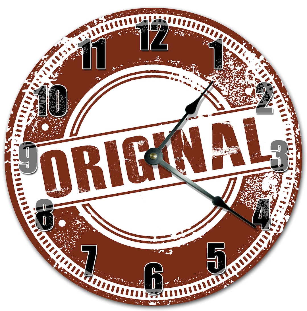 10.5" ORIGINAL WORD Clock - Living Room Clock - Large 10.5" Wall Clock ...