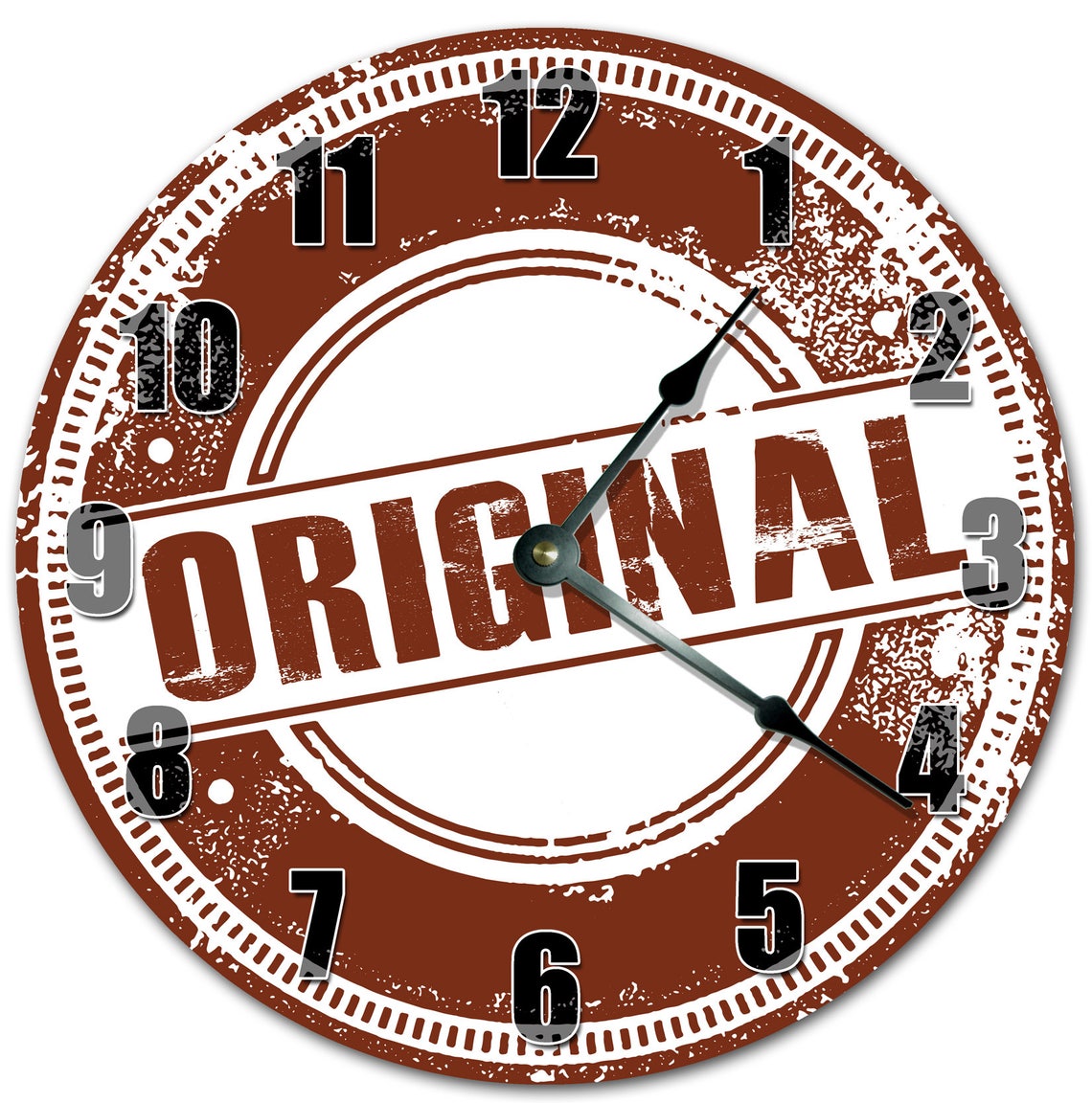 Original Word Wall Clock - 10.5" Leaf Art, Quiet and Lightweight - Etsy