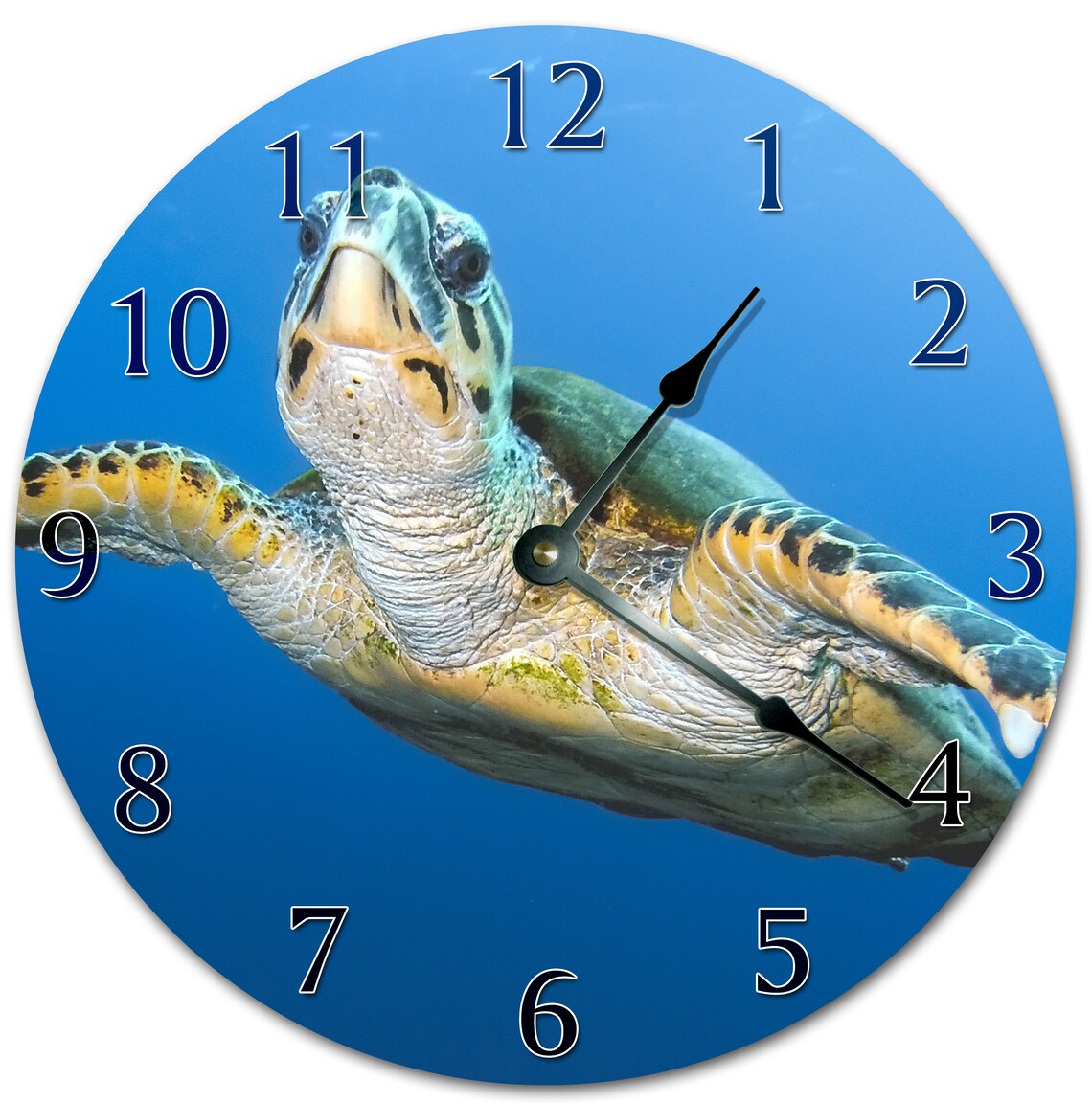 10.5 SEA TURTLE Clock Living Room Clock Large - Etsy