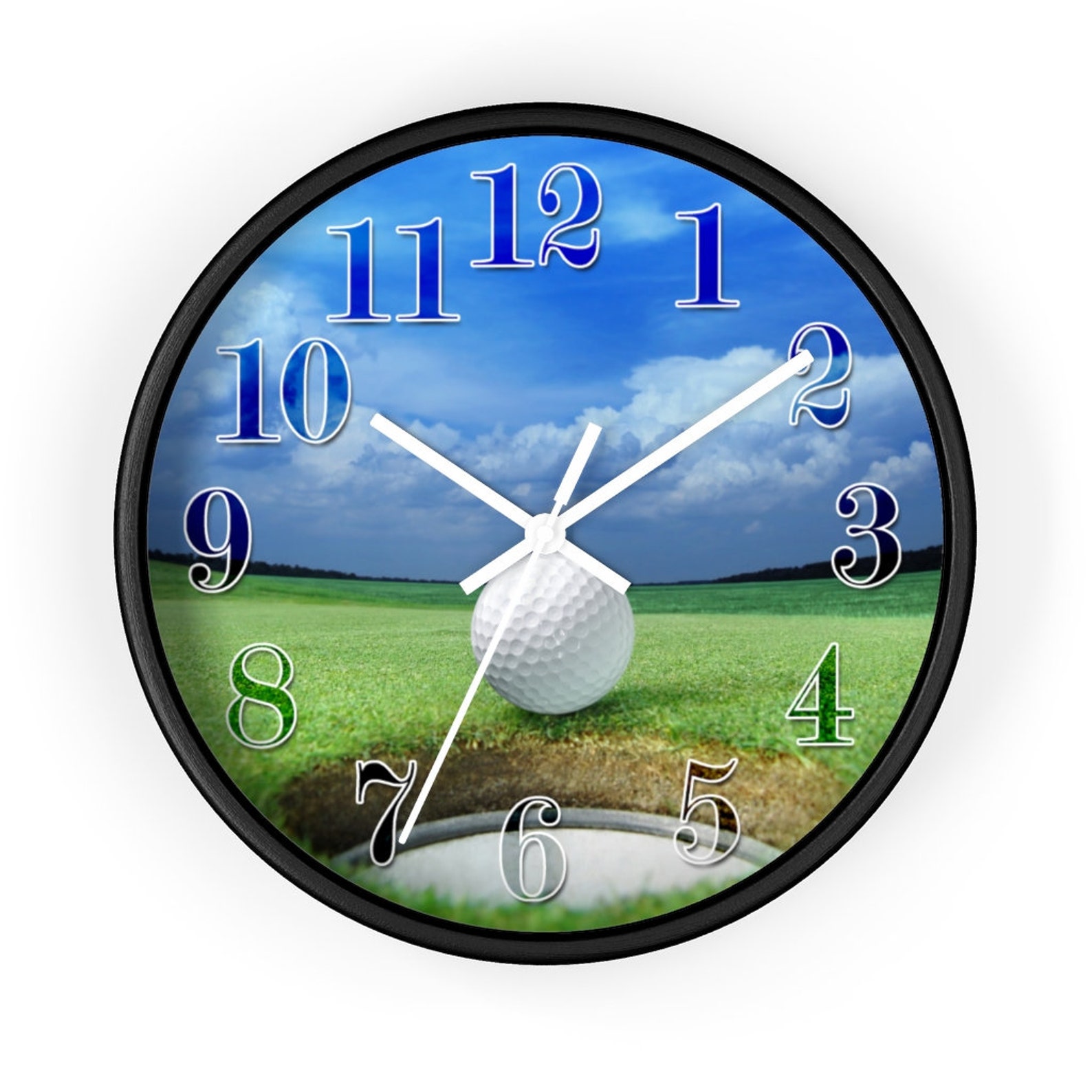 10 SILENT GOLF CLOCK Fathers Day Gift From Son Dad | Etsy