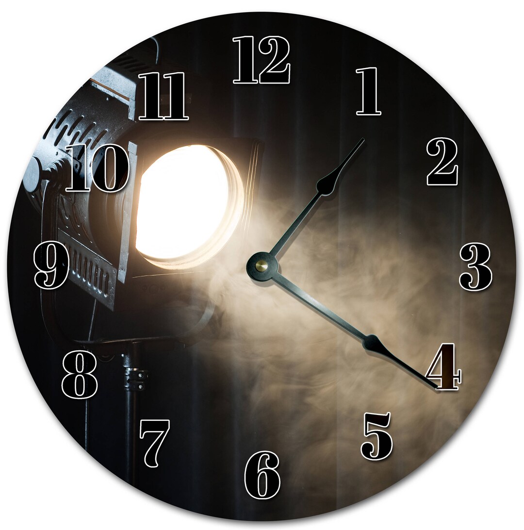 10.5" LIGHT on the NIGHT Clock - Living Room Clock - Large 10.5" Wall ...