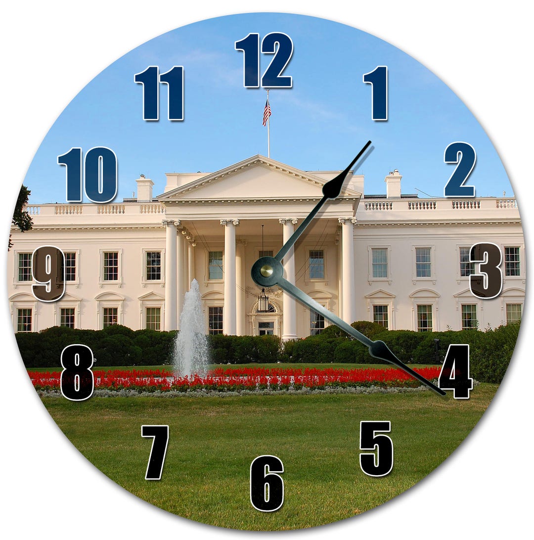 10.5 THE WHITE HOUSE Clock Living Room Clock Large - Etsy