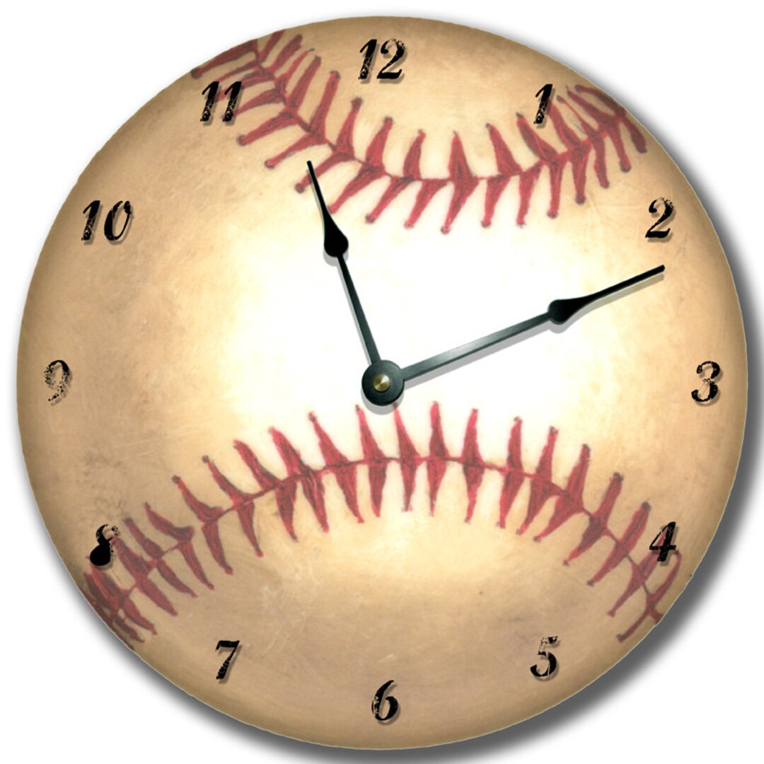 10.5 Baseball Wall Clock Kids Room Clocks Name Gift for Kids ...