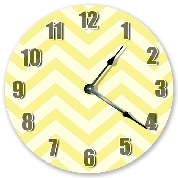 Chevron Wall Clock - Etsy