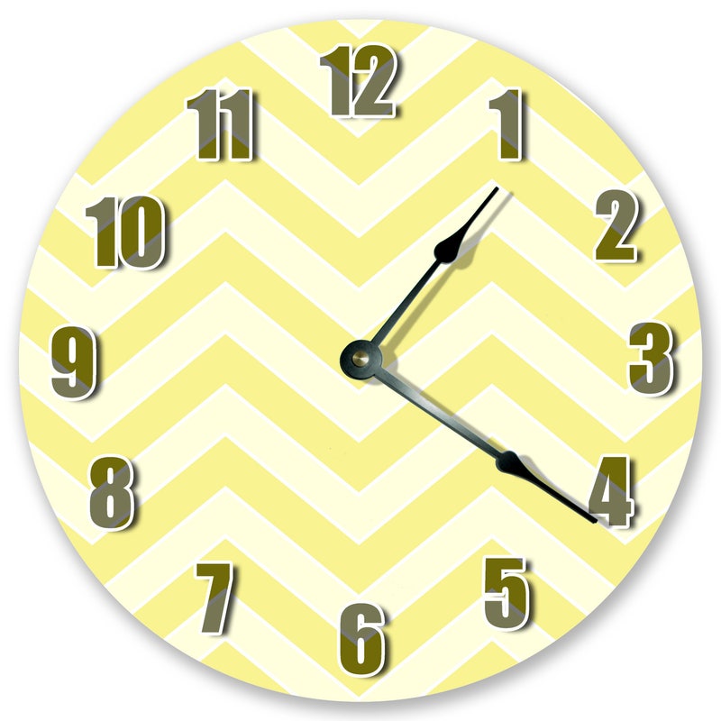 Chevron Wall Clock - Etsy
