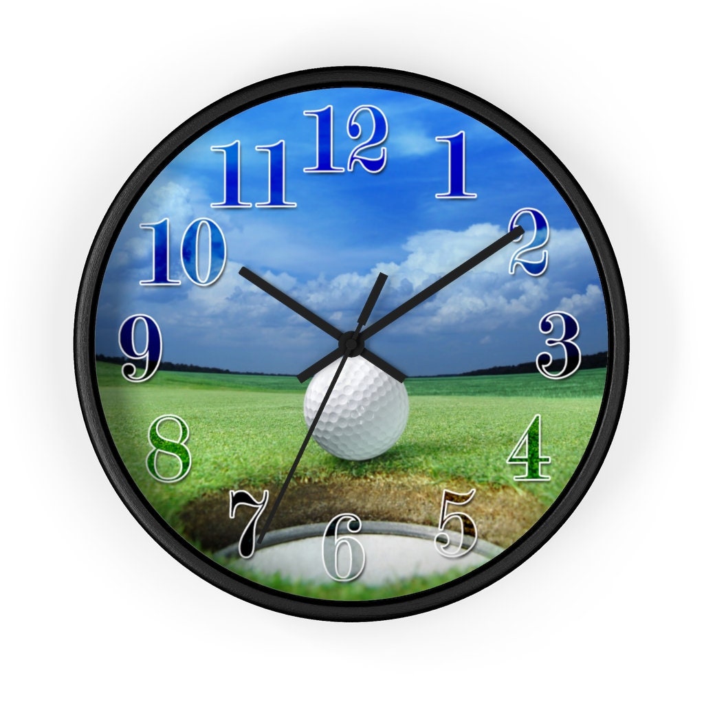 10 SILENT GOLF CLOCK Fathers Day Gift From Son Dad | Etsy