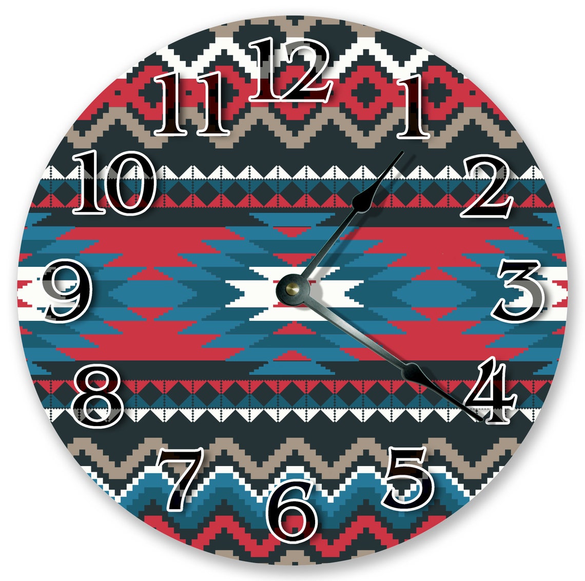 10.5 Abstract Design Large 10.5 Wall Clock - Etsy