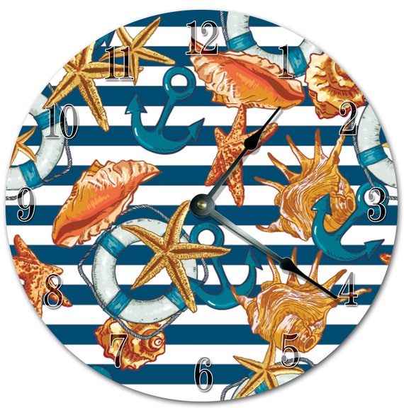 10.5 SEA LIFE and TOOLS Cartoon Clock Living Room | Etsy