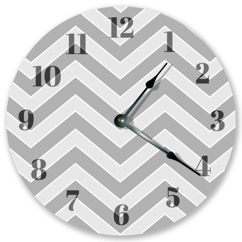 Chevron Wall Clock - Etsy