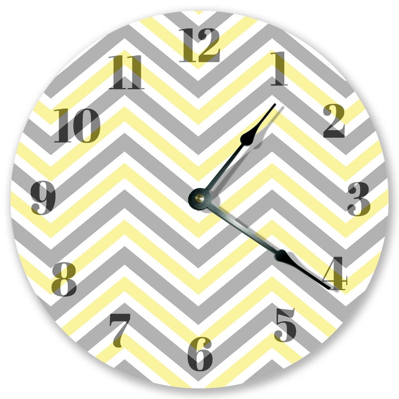 Chevron Wall Clock - Etsy