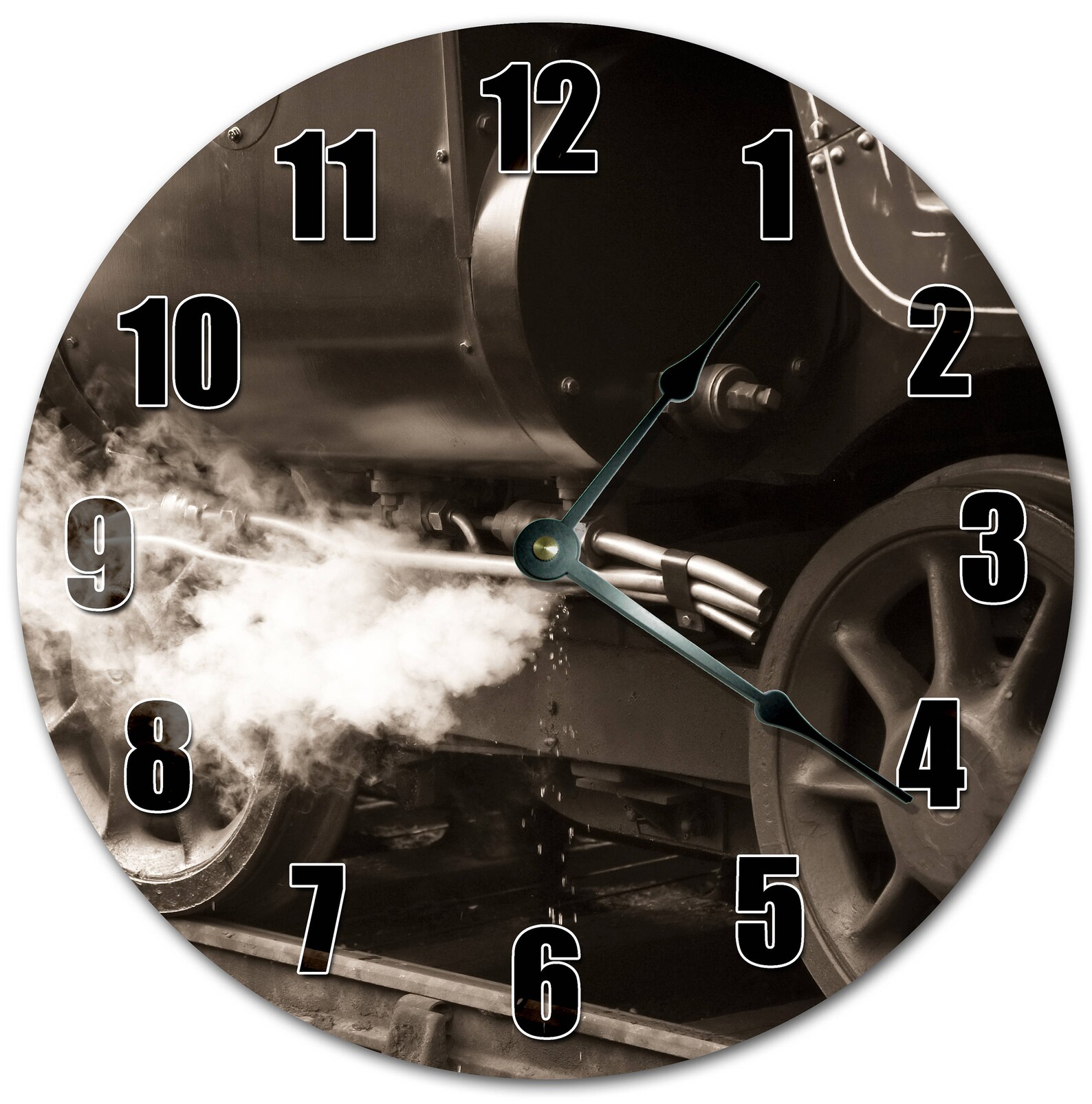 10.5 TRAIN Clock Living Room Clock Large 10.5 | Etsy