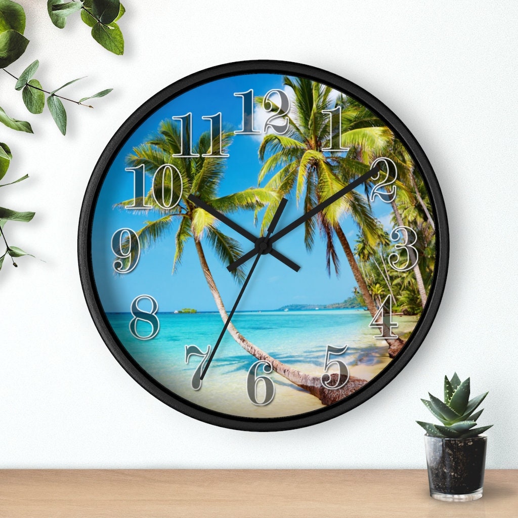 10 SILENT WALL CLOCK Modern Home Decor Nautical Coastal | Etsy