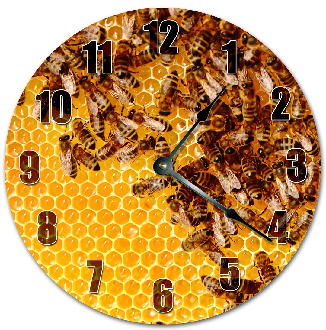 10.5 BEEHIVE Clock Living Room Clock Large 10.5 Wall Clock Home Décor ...