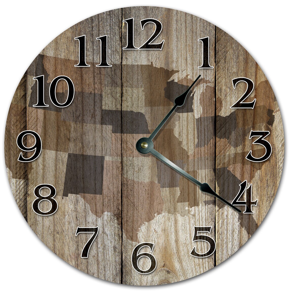 10.5 UNITED STATED MAP Clock Living Room Clock Large - Etsy