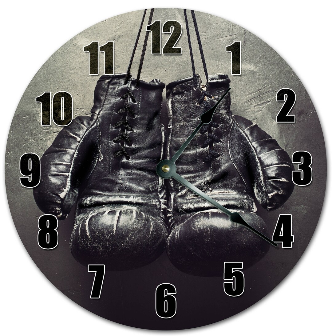 10.5 BLACK GLOVES Clock Living Room Clock Large - Etsy