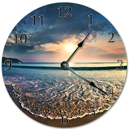 10.5 BEACHVIEW BENCHES Clock Living Room Clock Large - Etsy