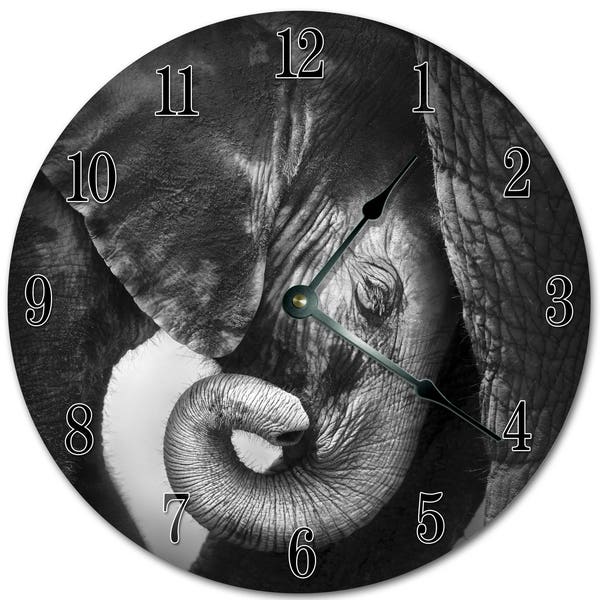 Elephant Clock - Etsy
