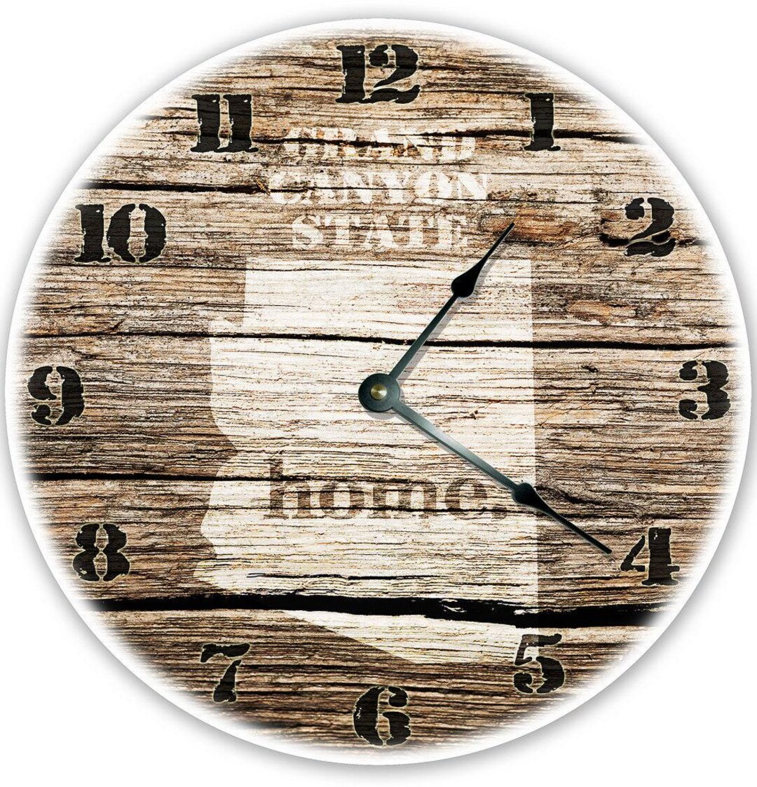 Arizona State Wall Clock - Quiet 12-inch MDF Design - Etsy