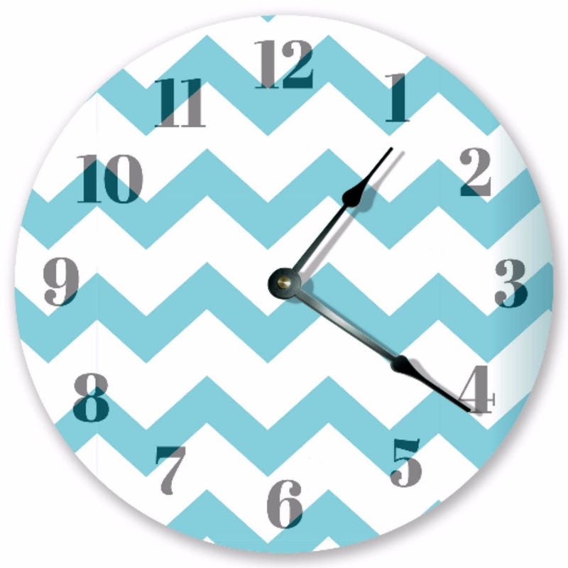 Chevron Wall Clock - Etsy