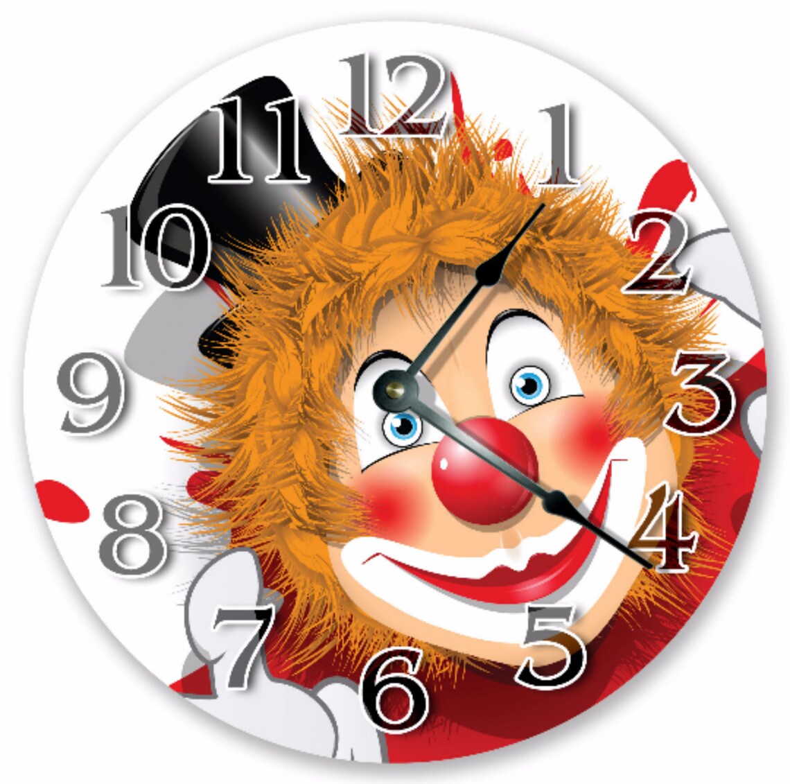 10.5 Funny CLOWN FACE Cartoon Clock Living Room Clock - Etsy