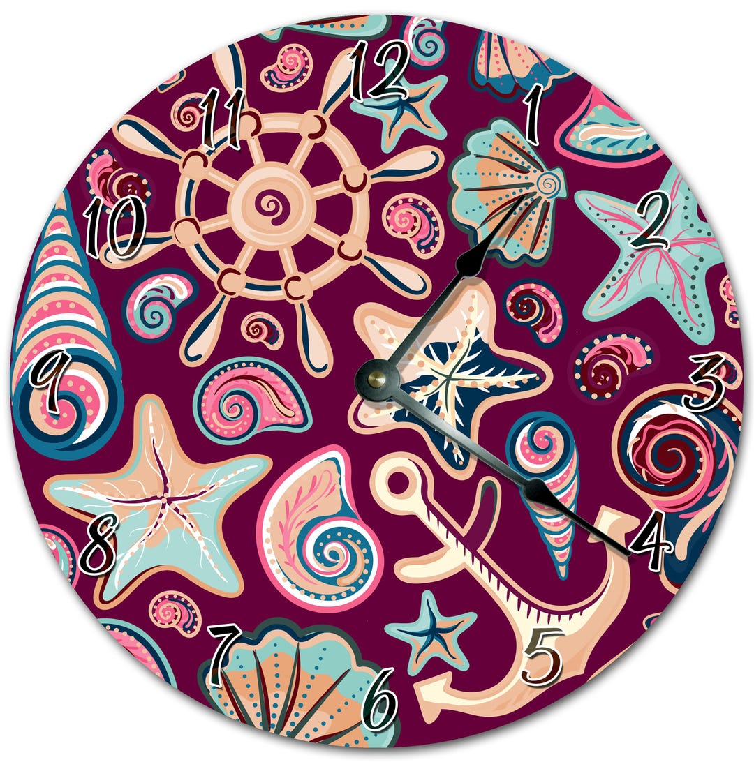 Life at Sea Wall Clock: Quiet Home Decor (10.5 Inch Silent) - Etsy