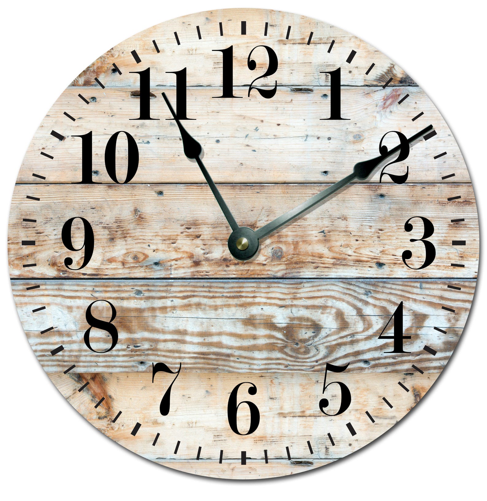 Rustic Wood Plank Wall Clock: Silent Modern Farmhouse Decor - Etsy