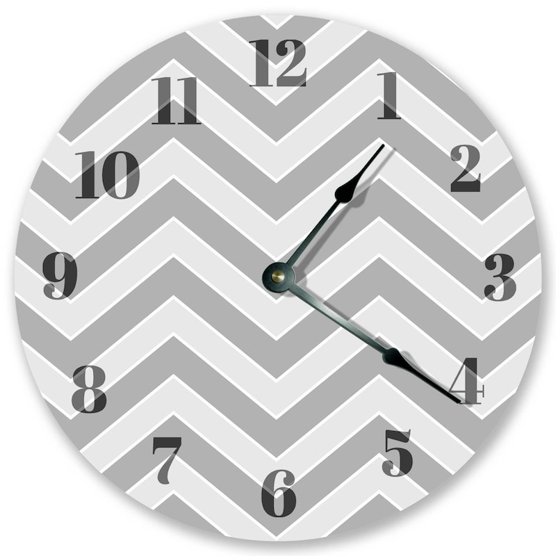 Chevron Wall Clock - Etsy