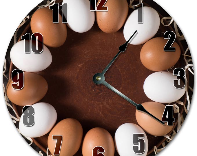 Egg Kitchen Clock - Etsy