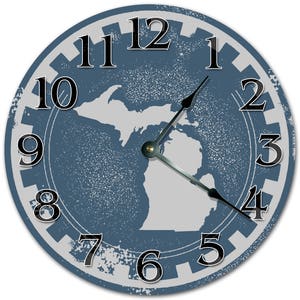 10.5 MICHIGAN STATE Clock Living Room Clock Large 10.5 Wall Clock Home ...