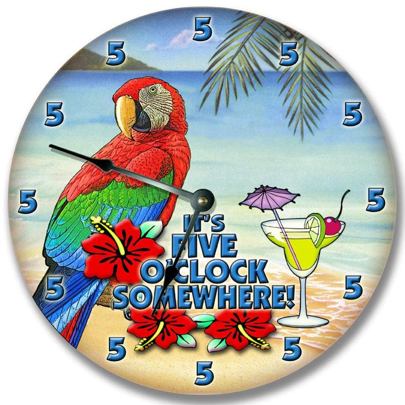 5 Oclock Somewhere Sign - Etsy