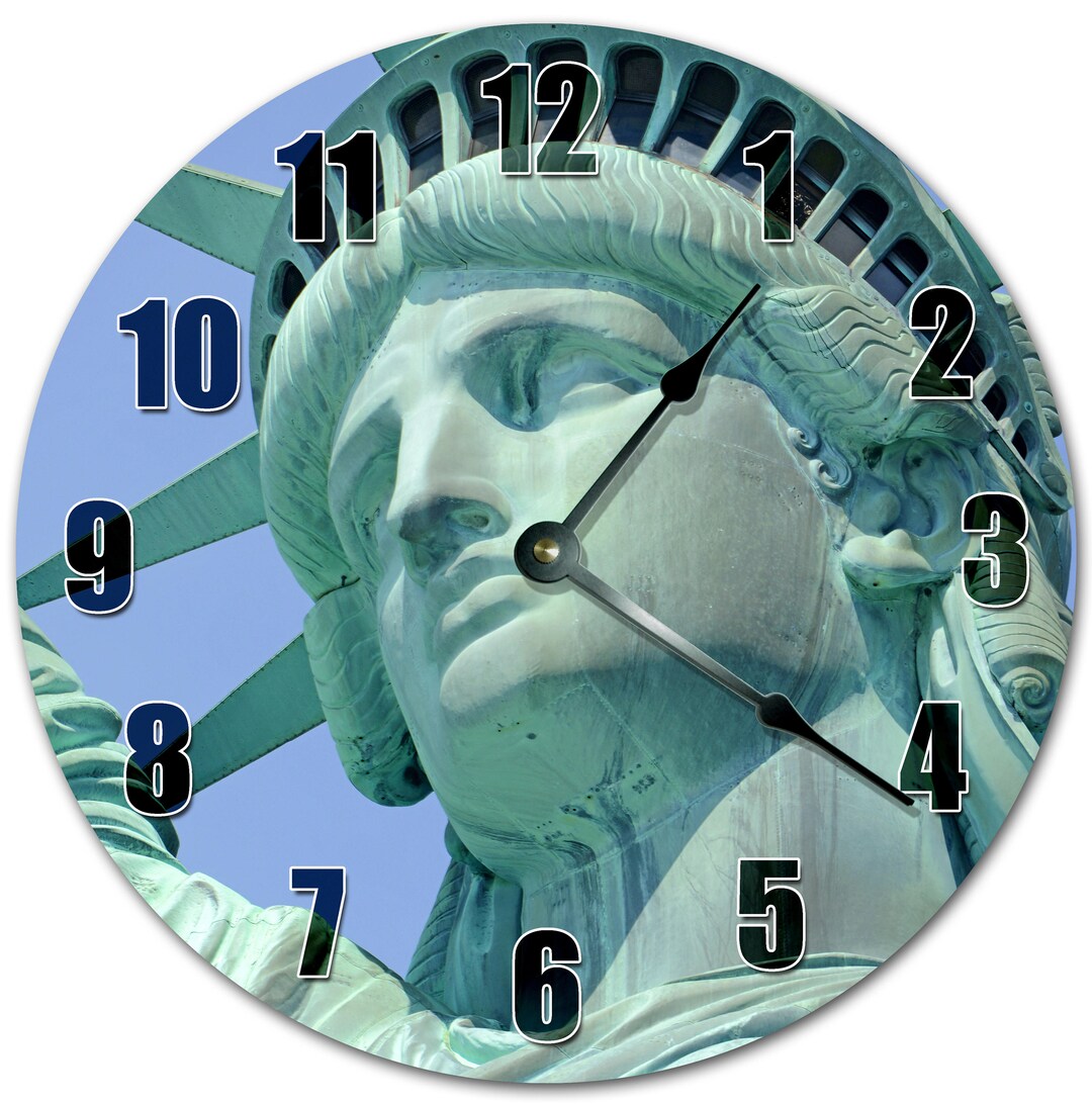 10.5 STATUE OF LIBERTY Clock Living Room Clock Large - Etsy