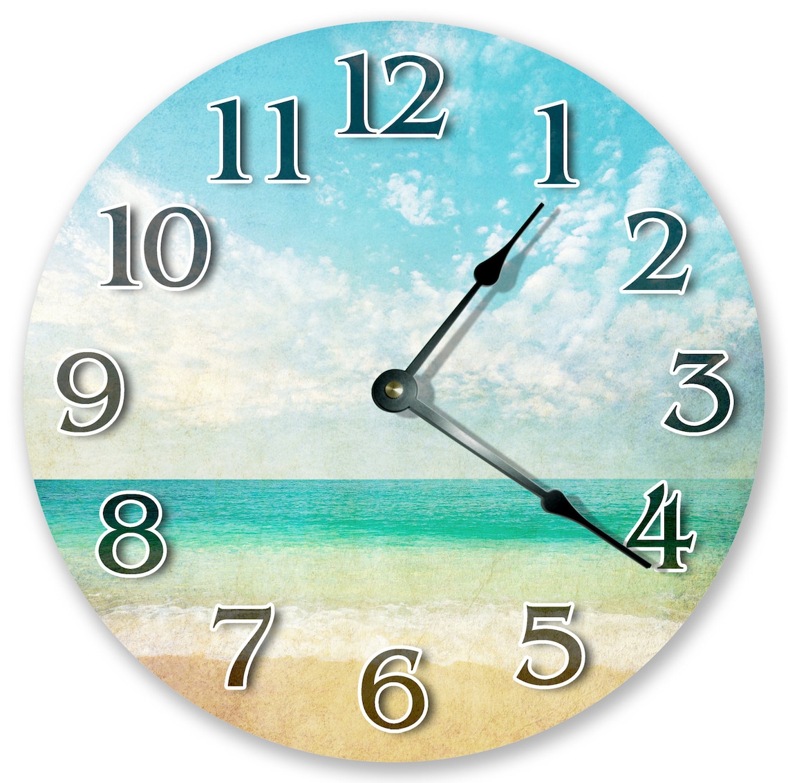 10.5 ARTISTIC BEACH DECOR Clock Large 10.5 Wall - Etsy