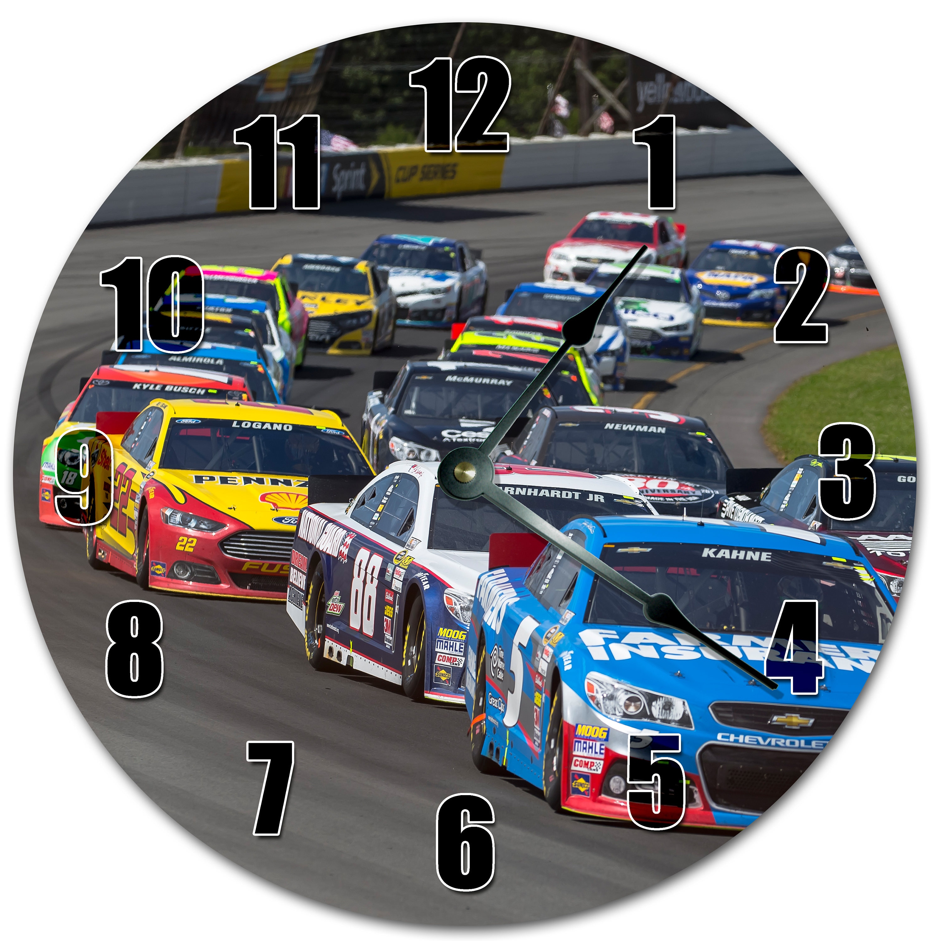 10.5 NASCAR Clock Living Room Clock Large 10.5 | Etsy