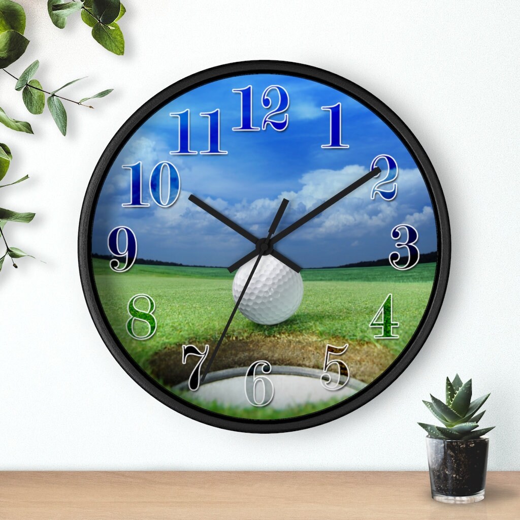10 SILENT GOLF CLOCK Fathers Day Gift From Son Dad | Etsy
