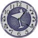 10.5" MARTINI GLASS Clock - Living Room Clock - Large 10.5" Wall Clock ...