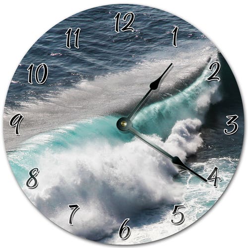 10.5 BEACHVIEW BENCHES Clock Living Room Clock Large - Etsy