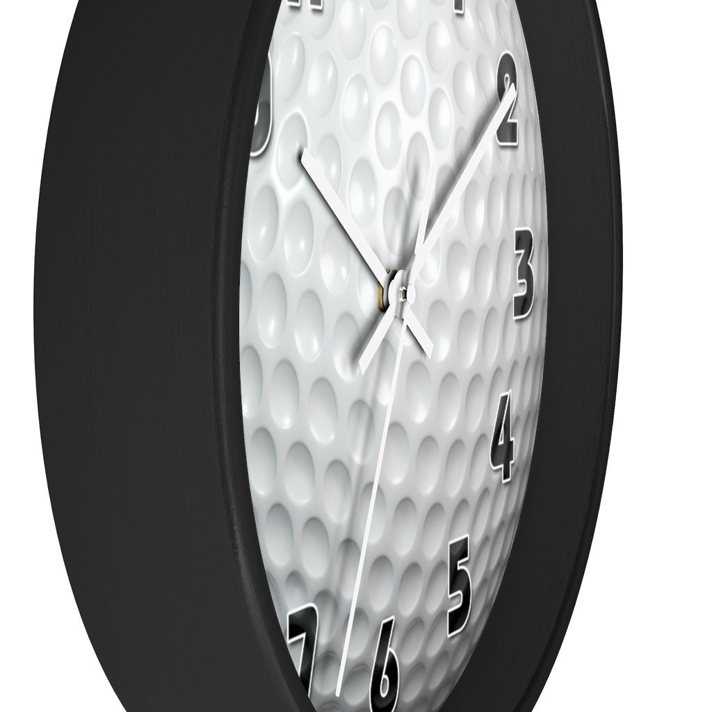 Wall Clock SILENT GOLF CLOCK Fathers Day Gift for Dad Fathers | Etsy