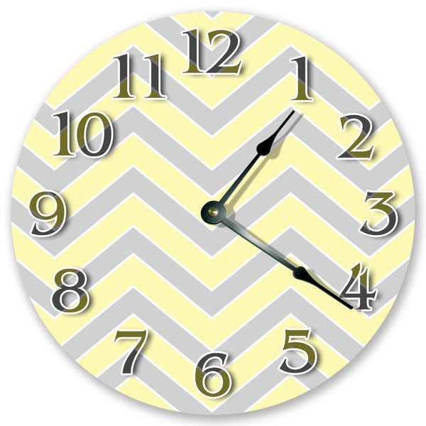 Chevron Wall Clock - Etsy