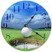 10.5 GOLF Clock BLUE and GREEN Clock Living Room - Etsy