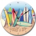 10.5 Wall Clock Surfing Decoration SURFBOARD Clocks Boy - Etsy